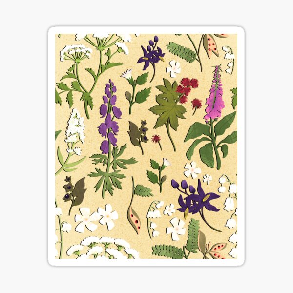 "Poisonous Plants" Sticker for Sale by Rubymcc | Redbubble