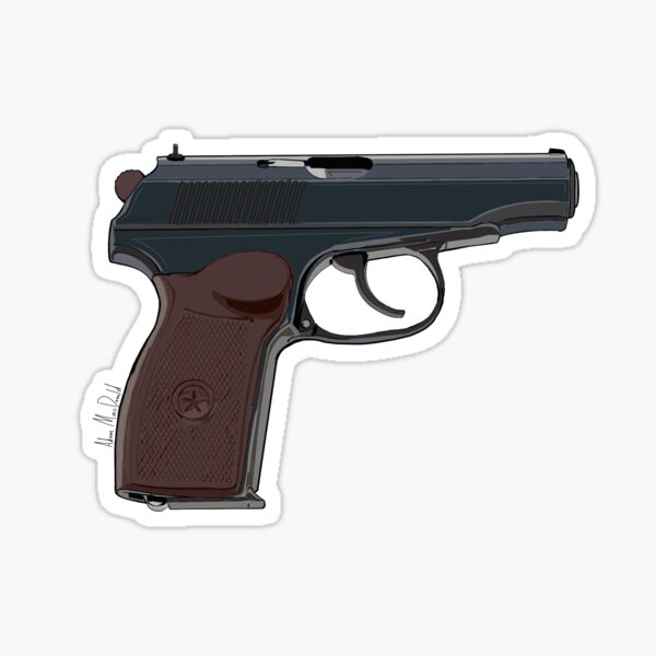 "Makarov" Sticker for Sale by Macddesign | Redbubble