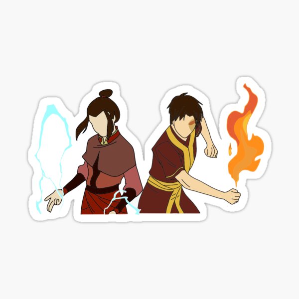 "Zuko and Azula" Sticker for Sale by melilbri | Redbubble