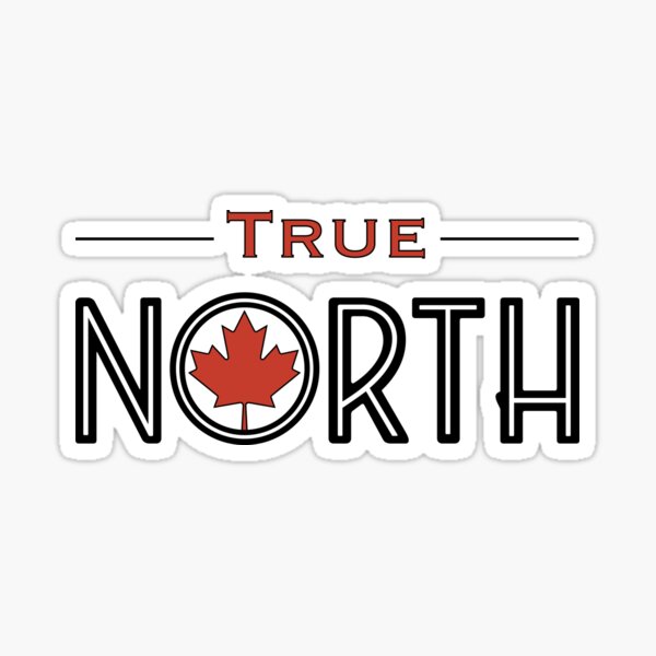 "Canada True North" Sticker for Sale by annmk | Redbubble