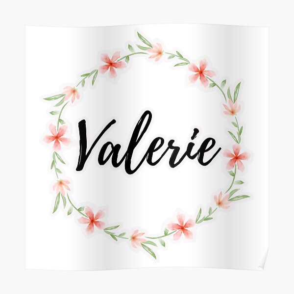 "Valerie" Poster for Sale by mgonzalezruiz | Redbubble
