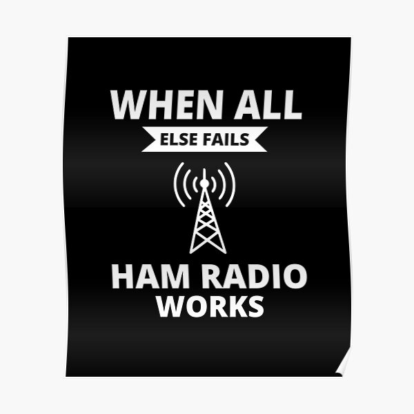 "Amateur Ham Radio Operator Humor Gift" Poster for Sale by TastefulTees ...