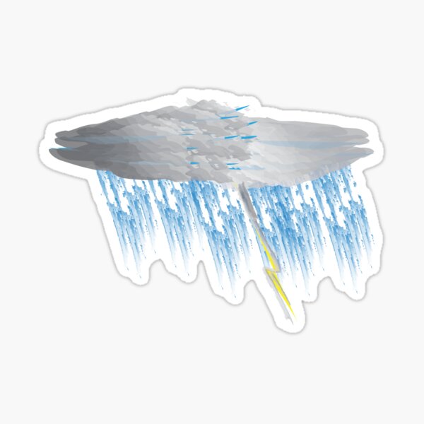 "Thunder Cloud" Sticker for Sale by TheNewDubs | Redbubble