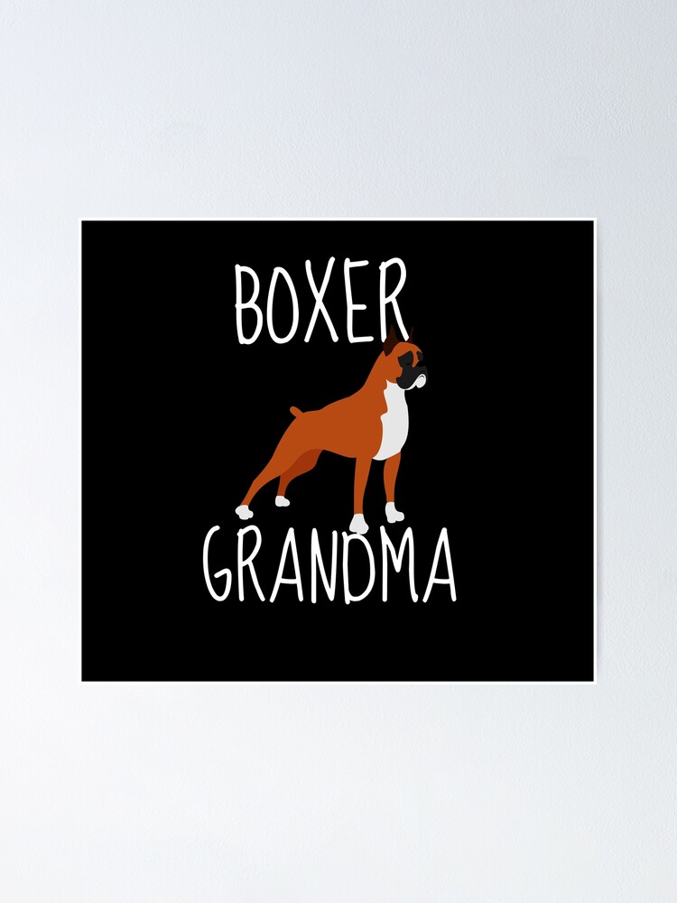 "Boxer Grandma - Vector Boxer" Poster by BeyondtheQuote | Redbubble