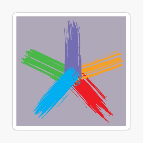 "Star logo" Sticker by MohitKumar123 | Redbubble