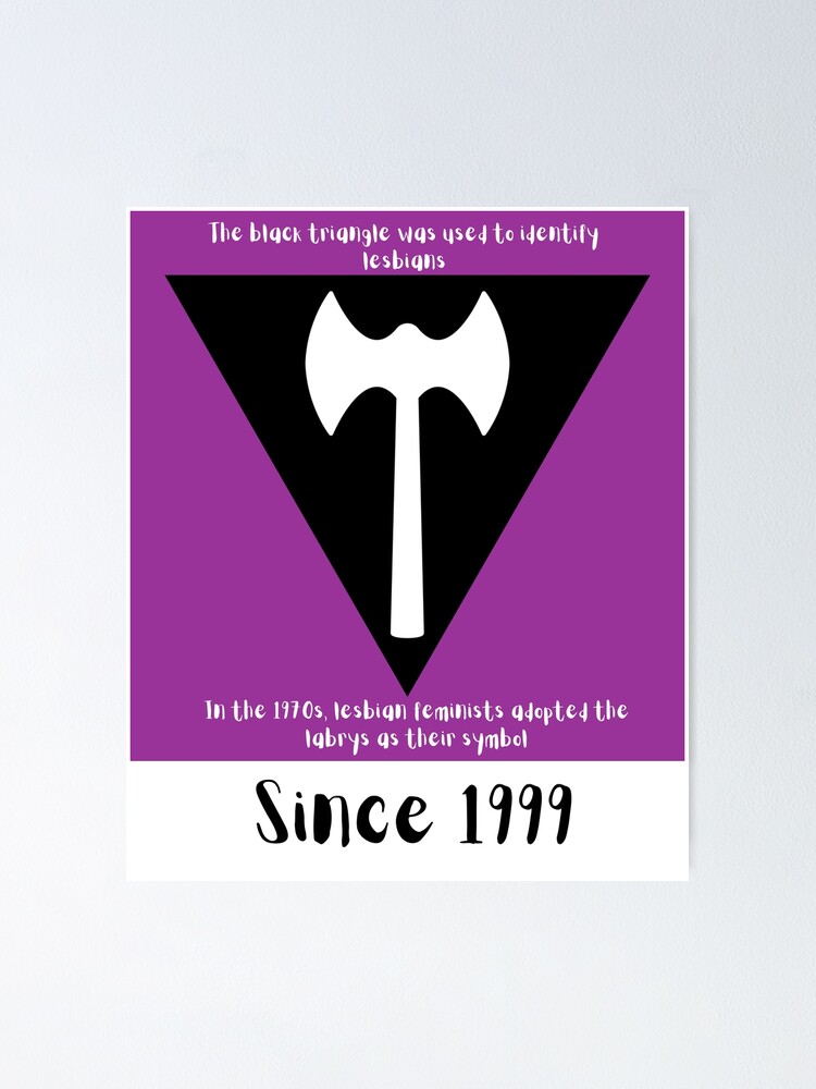 "Labrys Lesbian Pride Flag Meaning" Poster by ZayZayDesigns | Redbubble