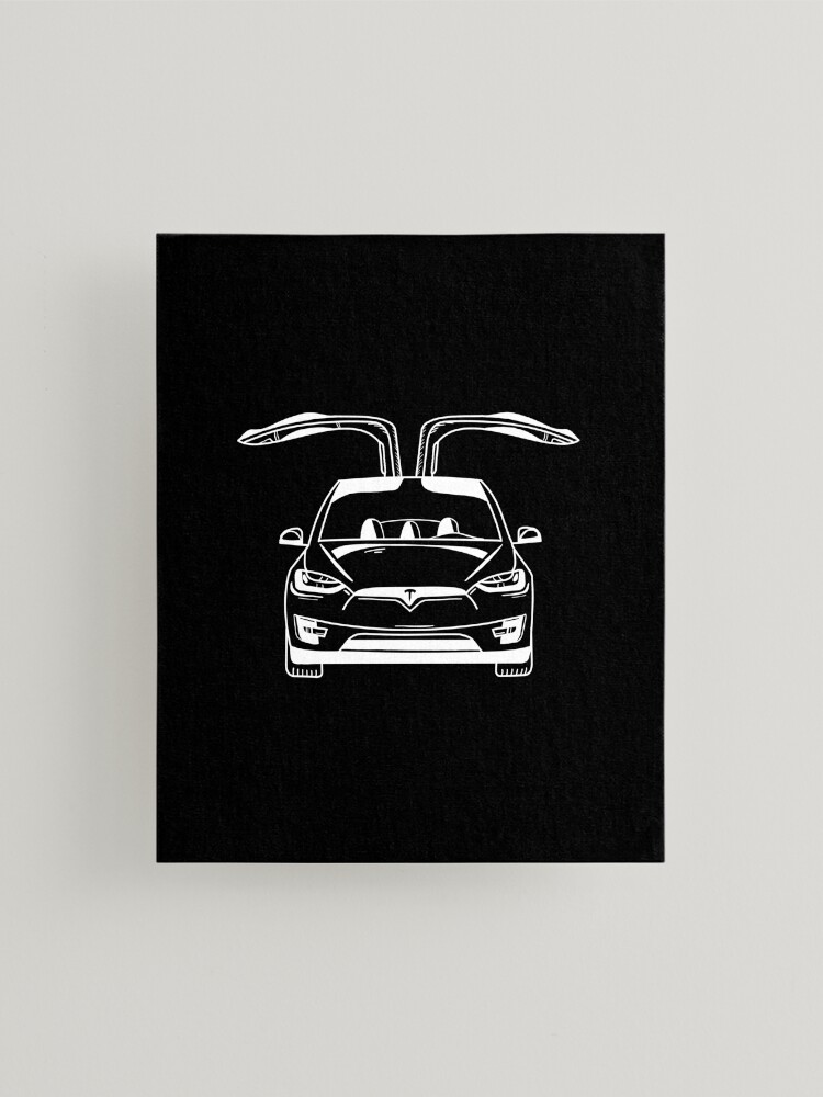 "Tesla model X" Mounted Print for Sale by Aurealis | Redbubble