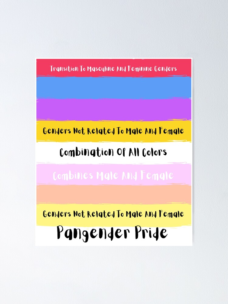 "Pangender Pride Flag Meaning" Poster for Sale by ZayZayDesigns | Redbubble