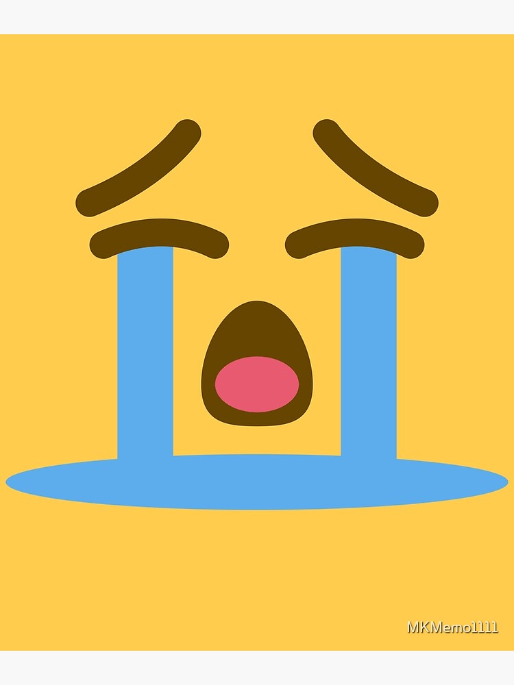 " Loudly Crying Sad Sobbing Face with Sad Tears Emoji Face Costume Gift ...