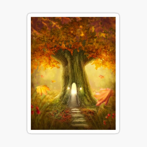 "Enchanted forest" Sticker for Sale by ElenaRB | Redbubble