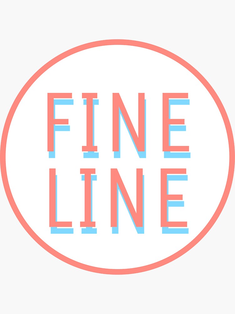 "Fine line sticker " Sticker by Doodlesbydaisy | Redbubble