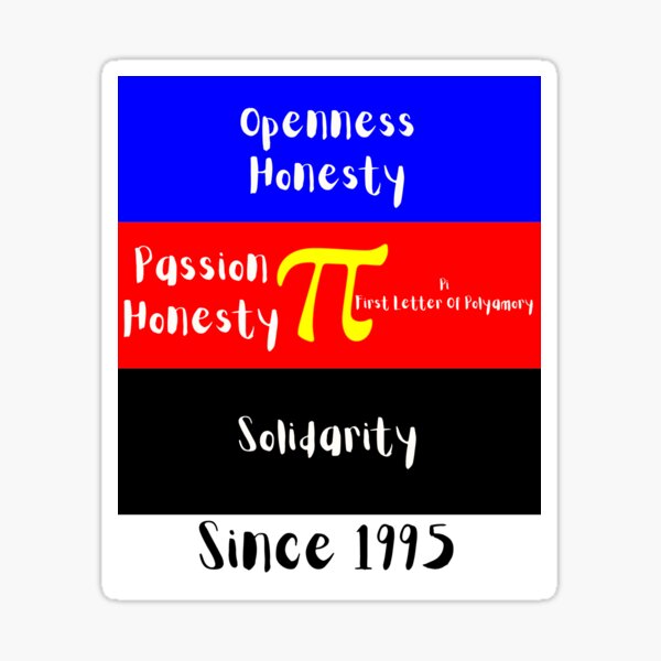 "Polyamorous Pride Flag Meaning" Sticker by ZayZayDesigns | Redbubble
