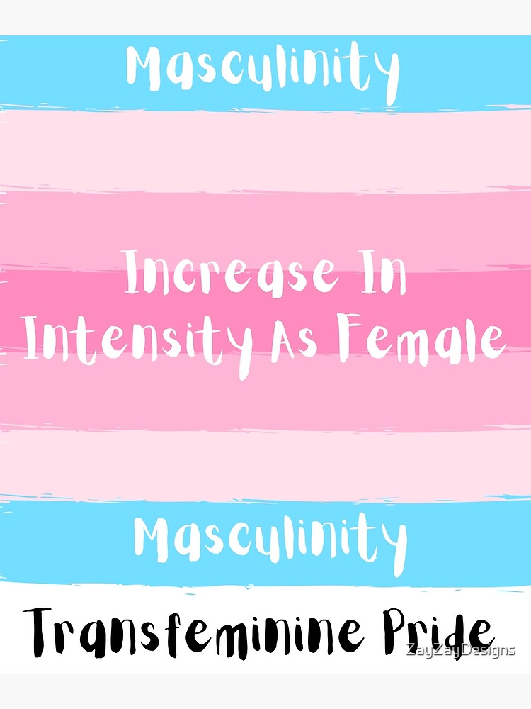 "Transfeminine Pride Flag Meaning" Poster for Sale by ZayZayDesigns ...