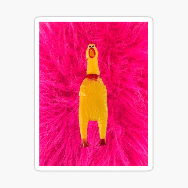 "RUBBER CHICKEN I" Sticker by andrewjb-13 | Redbubble