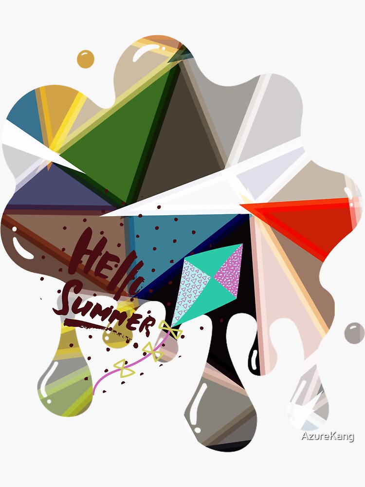 "Abstract Art" Sticker by AzureKang | Redbubble