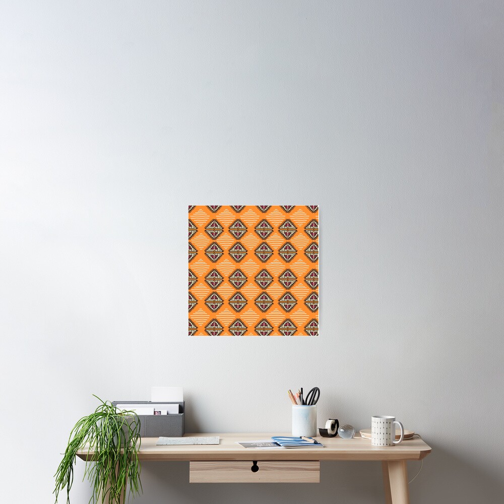 "Alika African Tribal Pattern" Poster for Sale by ArtOfPattern | Redbubble
