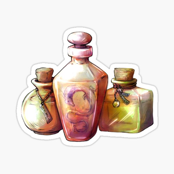 "Potions" Sticker for Sale by fyrac | Redbubble