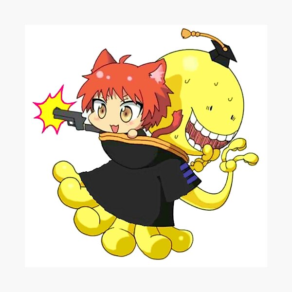 Lámina fotográfica «Scared koro sensei et Karma , Assassination ...