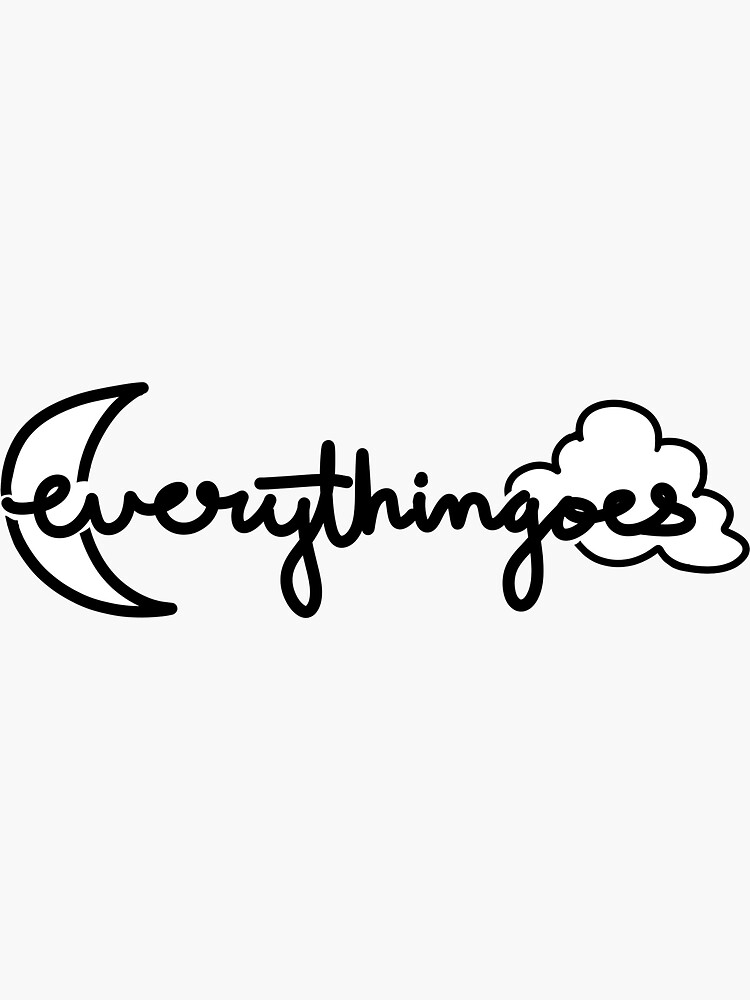 "everythingoes" Sticker for Sale by kyoh | Redbubble