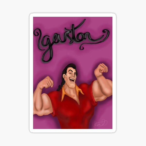 "Gaston - Villains - FairyTales" Sticker for Sale by alanaodonnell ...