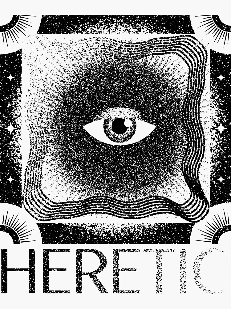"HERETIC - Esoteric Mesmerist" Sticker for Sale by sigilsauce | Redbubble