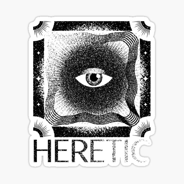 "HERETIC - Esoteric Mesmerist" Sticker for Sale by sigilsauce | Redbubble