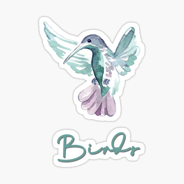 "Watercolor Colorful Bird Flying " Sticker for Sale by marylooo2003 ...