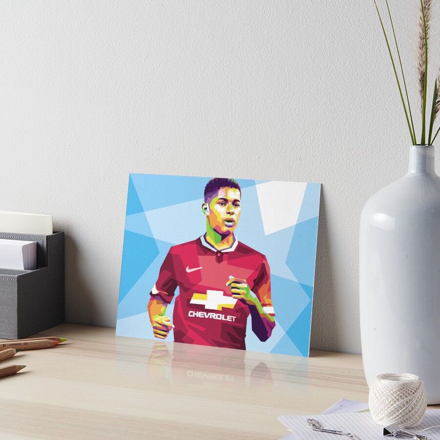 "Marcus Rashford in Pop Art Portrait Style" Art Board Print for Sale by ...