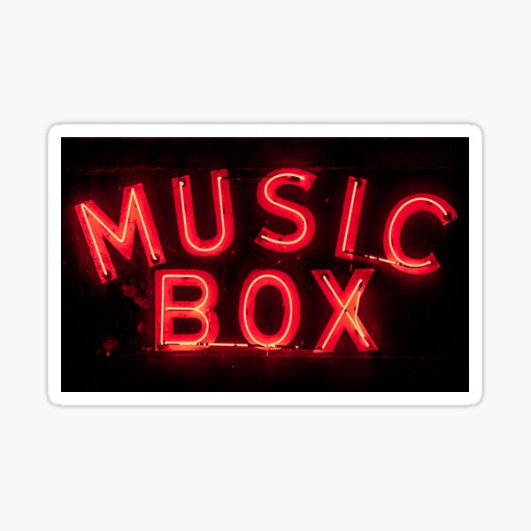 "Music Box Neon Southport Chicago" Sticker for Sale by Enzwell | Redbubble