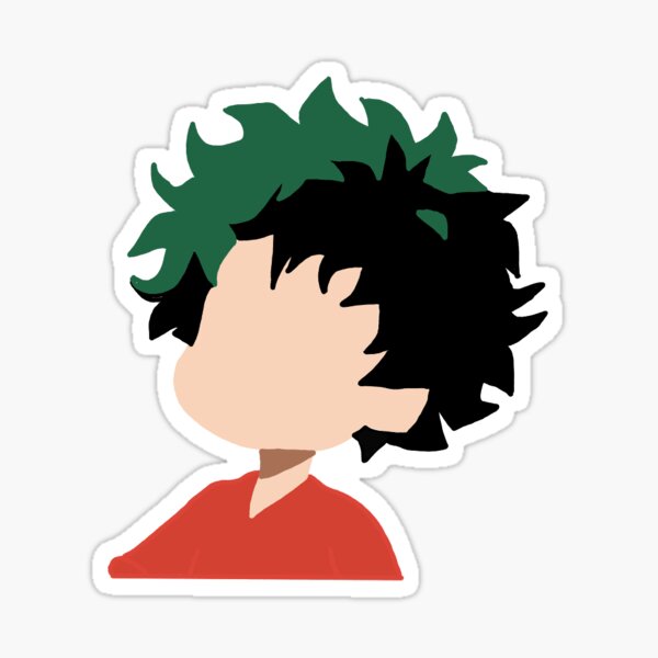 "Young Deku Sticker" Sticker by BxbaStickers | Redbubble