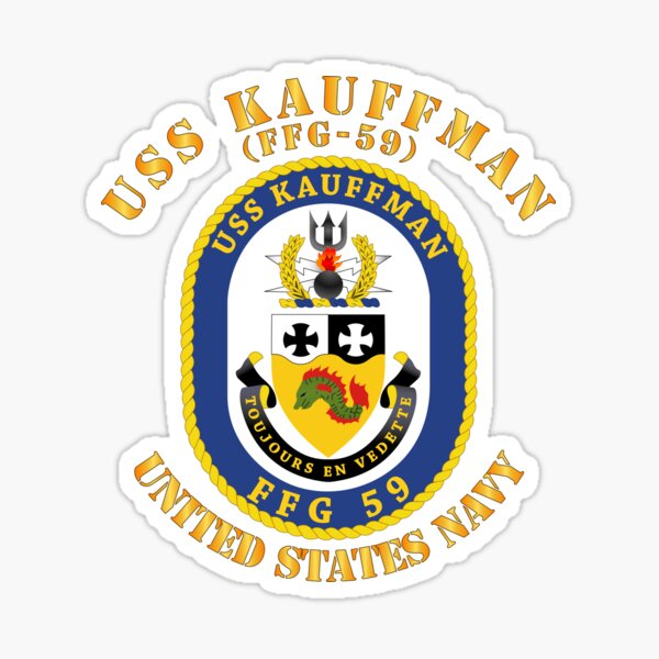 "Navy - USS Kauffman (FFG-59)" Sticker for Sale by twix123844 | Redbubble