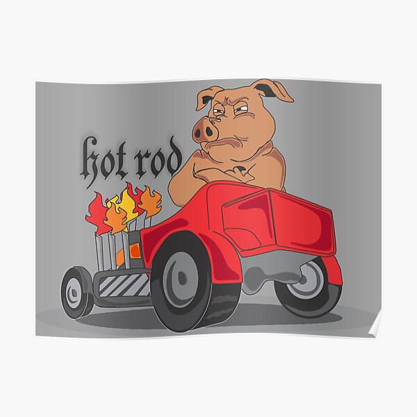 "turbo pig" Poster for Sale by induwara27 | Redbubble