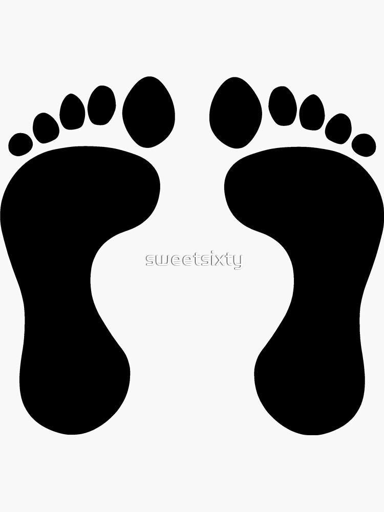 "Feet" Sticker by sweetsixty | Redbubble