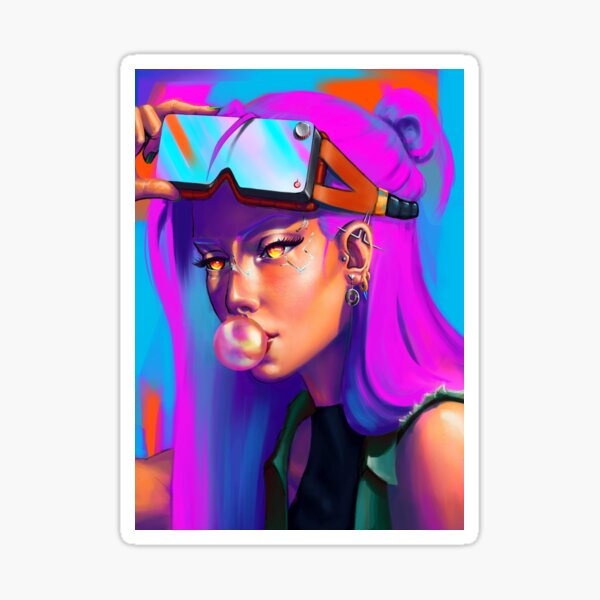 "Sami" Sticker for Sale by BrighidAineArt | Redbubble