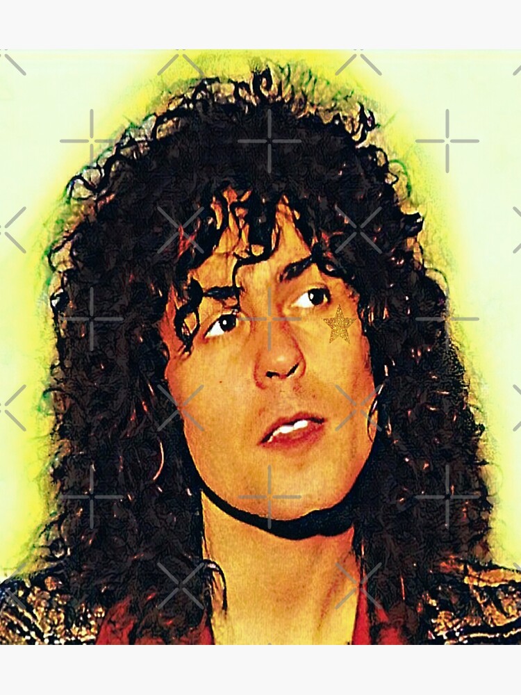 "Marc Bolan" Sticker by TinaWeatherby | Redbubble