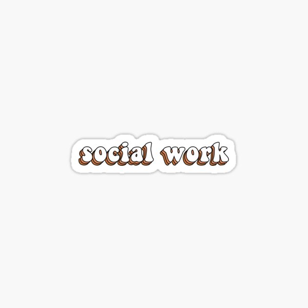 "Social Work" Sticker by Gineliz-molina | Redbubble