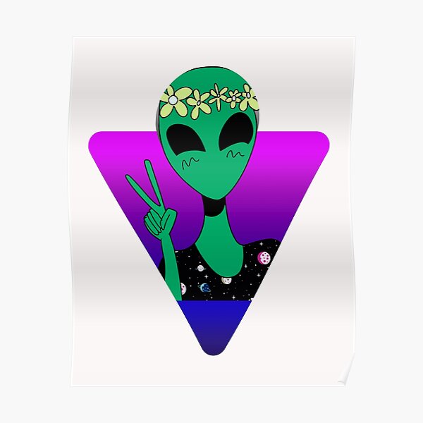 "FUNNY ALIEN" Poster for Sale by reyprint | Redbubble