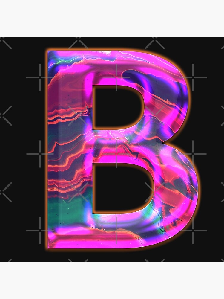 "Capital B alphabet pearl metallic texture" Poster by elgreko | Redbubble