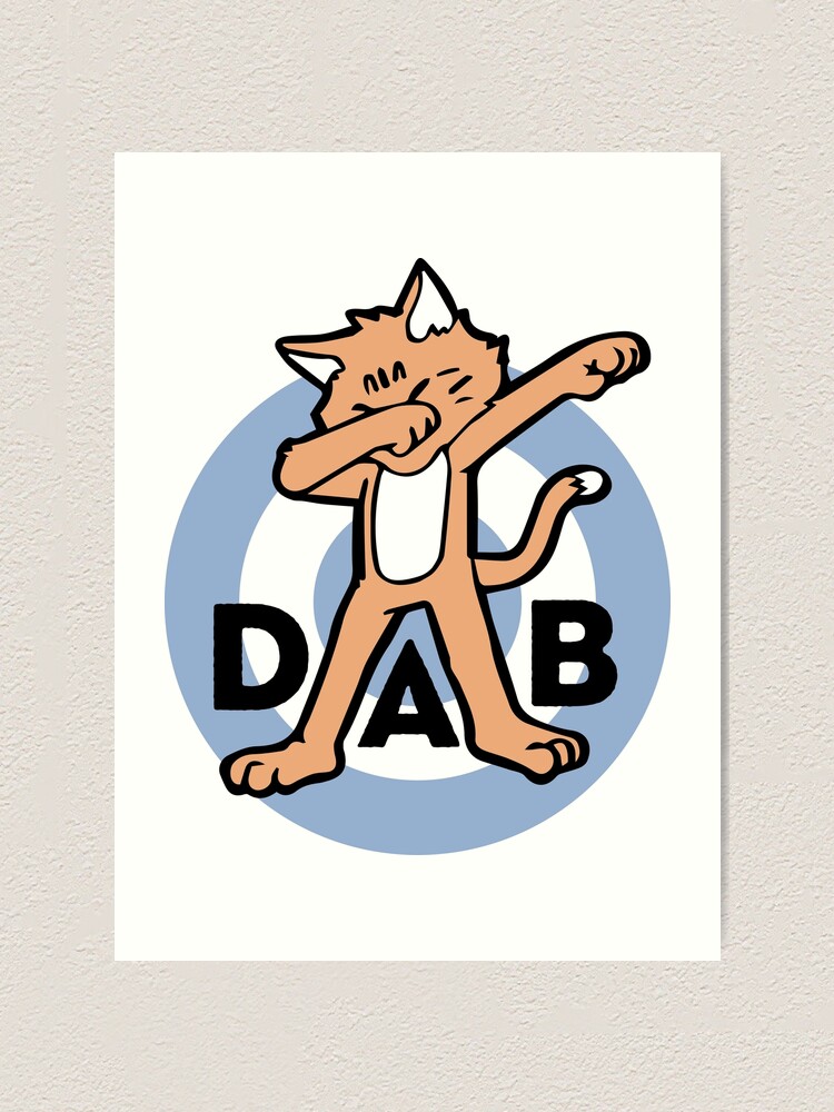 "DAB Cat - Digital Drawing" Art Print by amalonzoart | Redbubble