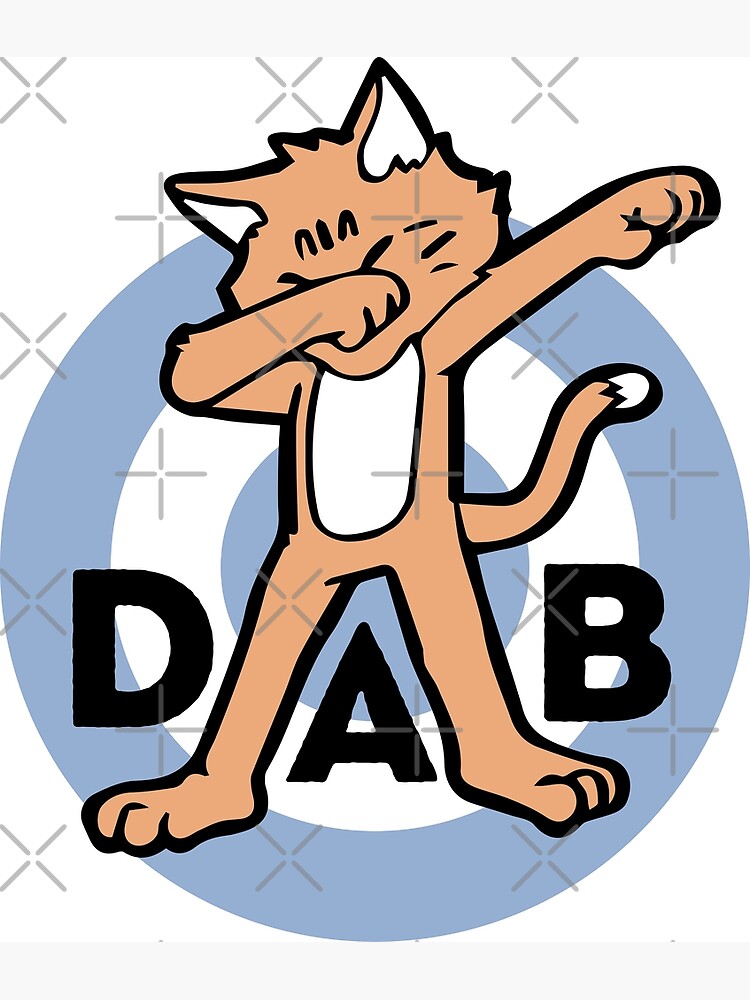 "DAB Cat - Digital Drawing" Art Print by amalonzoart | Redbubble