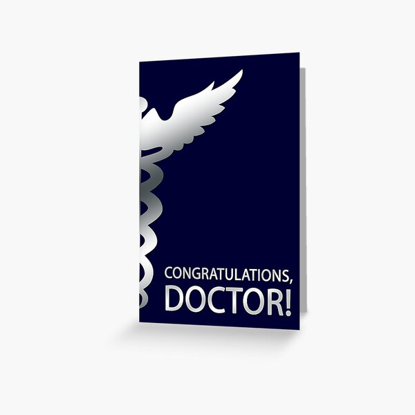 "congratulations doctor" Greeting Card for Sale by maydaze | Redbubble