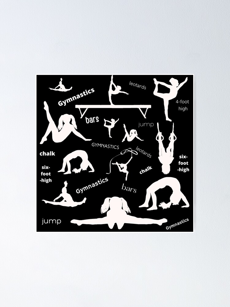 "Kids Gymnastics" Poster for Sale by sanydelany | Redbubble