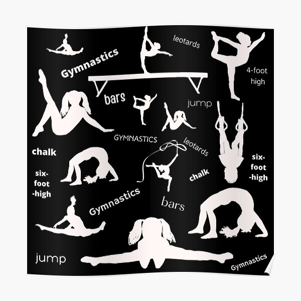 "Kids Gymnastics" Poster for Sale by sanydelany | Redbubble