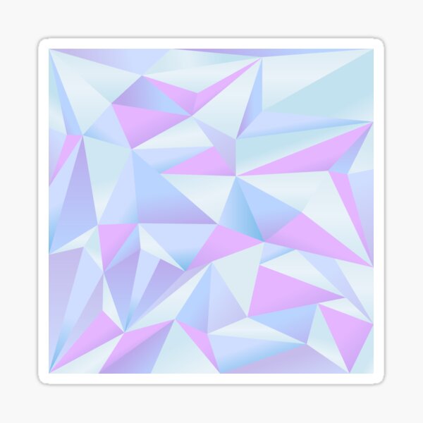 "Futuristic polygons" Sticker by GoolPictures | Redbubble