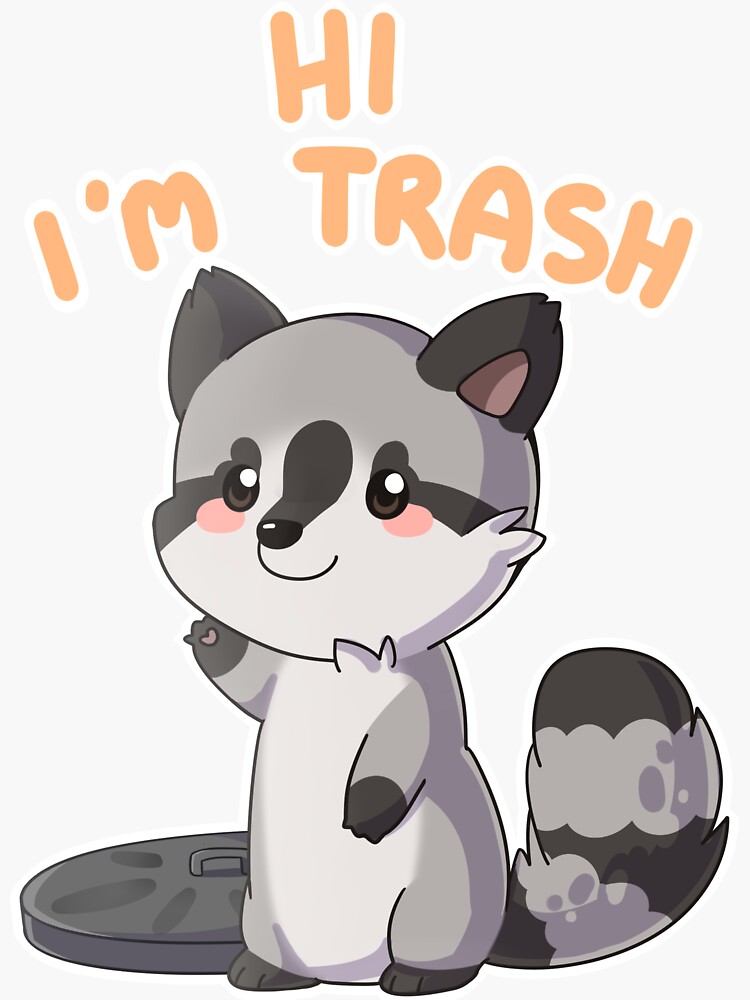 "Trashpanda" Sticker by CoolGuyEnzo | Redbubble
