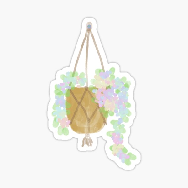 "Hanging flowers " Sticker for Sale by sumudubc | Redbubble