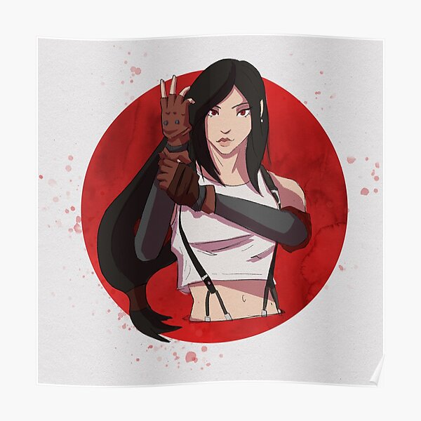 "Tifa FF7" Poster by jzafirovska | Redbubble