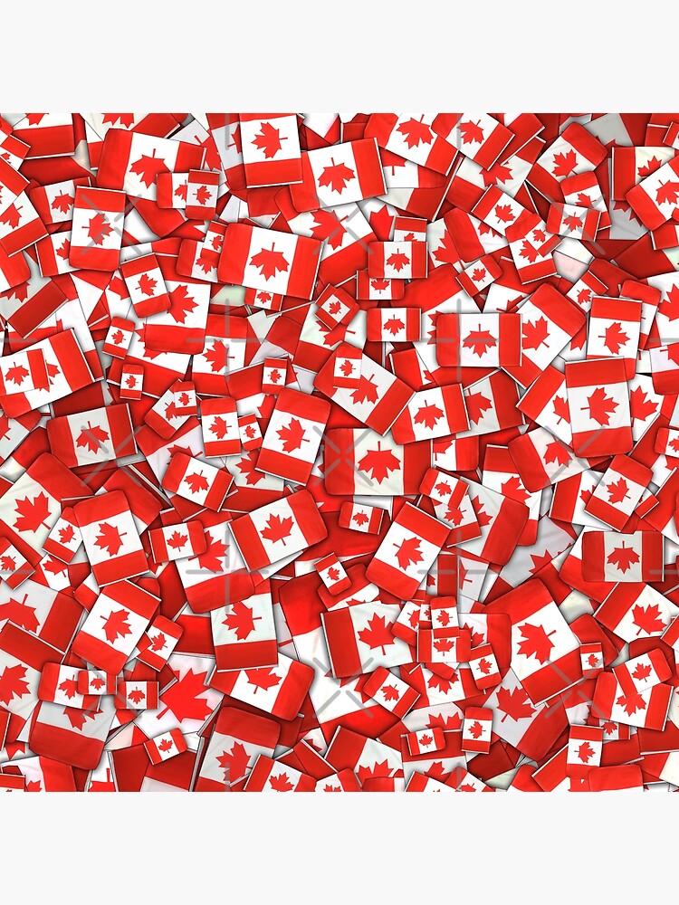 "Canada Flag Pattern" Poster by iamhewho | Redbubble
