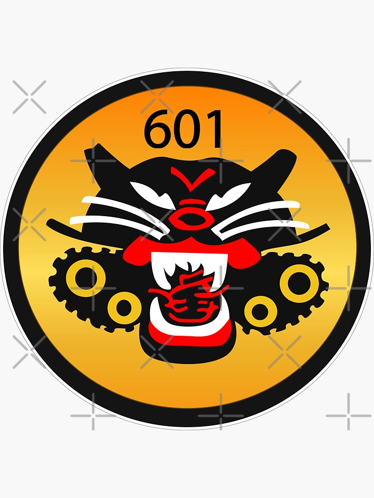 "Army - 601st Tank Destroyer Battalion - WWII wo Txt" Sticker for Sale ...
