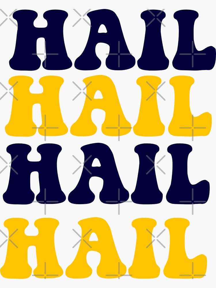"HAIL" Sticker for Sale by hannahlynnewest | Redbubble